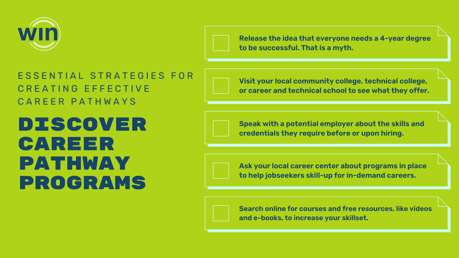 Essential Strategies for Creating Effective Career Pathways | WIN Learning